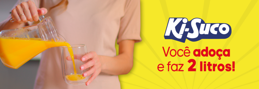 Muito mais sabor e vitaminas com o suco da fruta | Ki-Suco